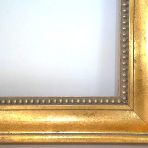 Gold Gilded 14x17 Wood Frame 21-inch Beaded Inside Trim Picture Frame ...