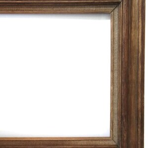 Vintage Wood 16x20 Frame 28-inch Burlap Midcentury Frame Picture ...