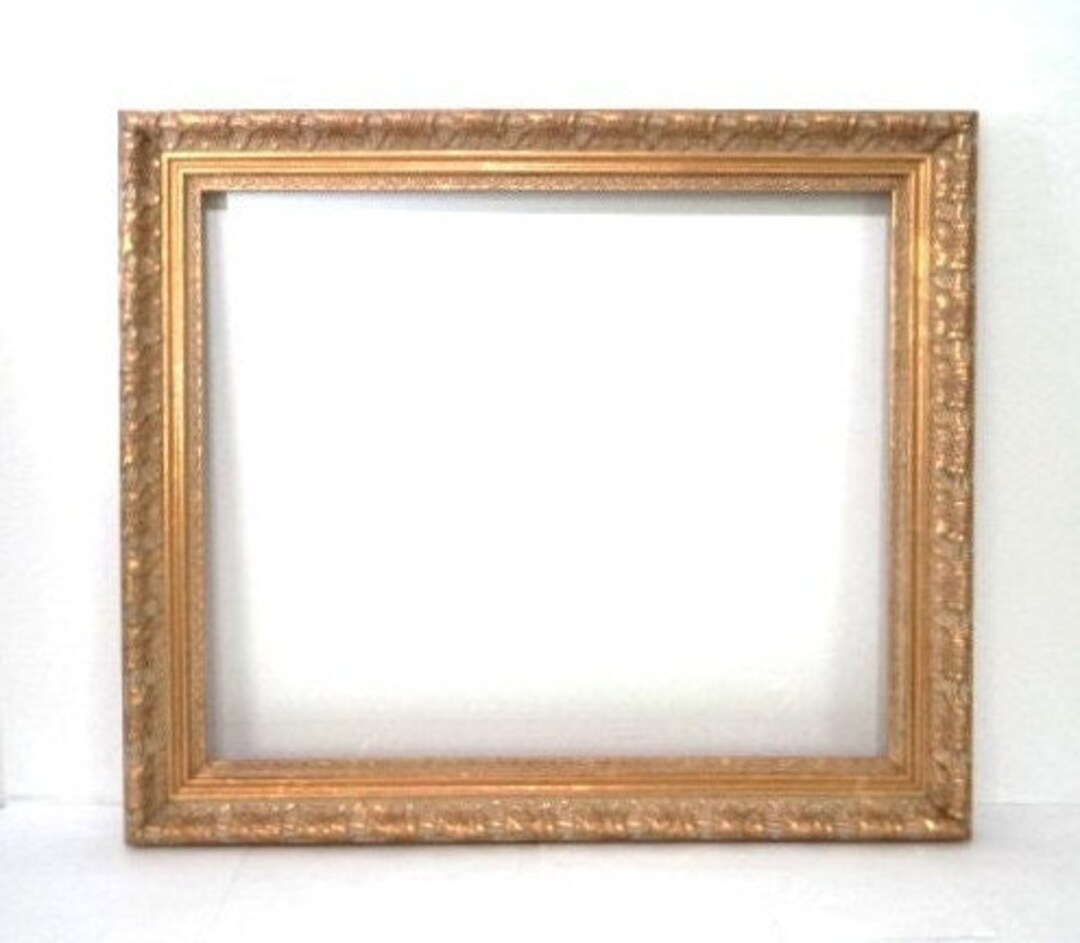 Large Gold 24-inch Frame Wood Ornate Raised Design Frame Painting ...