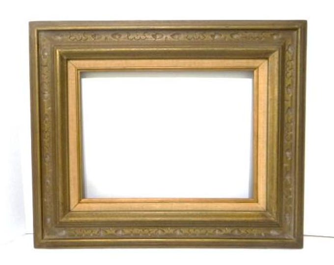 Vintage Gold 24-inch Wood 12x16 Frame Gilded Carved Classic Midcentury ...