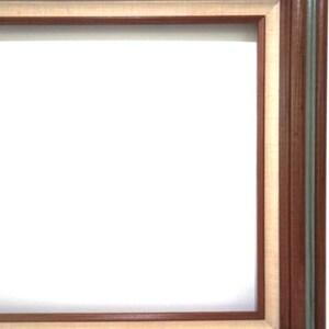 Vintage Blue Brown 14x18 Wood 23-inch Frame Classic Midcentury Frame ...