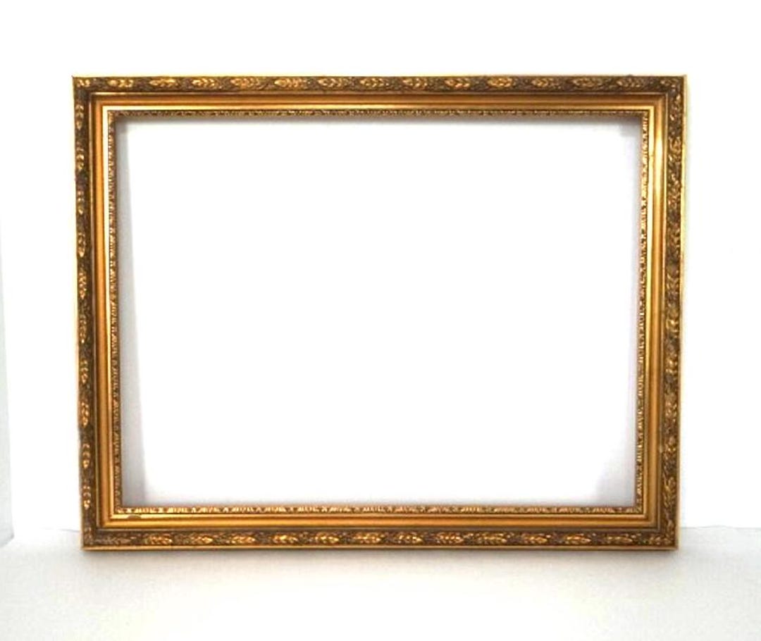 Large Gold 22-inch Frame 19x14 Wood Ornate Raised Design Frame Painting ...