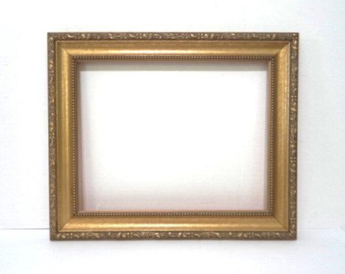Large Gold 17-inch Frame 11x14 Wood Ornate Raised Design Frame Painting ...