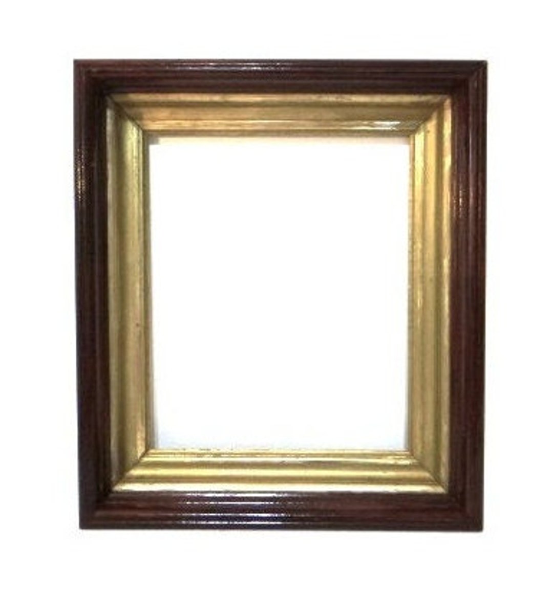 Large Vintage 15-inch Frame 10x12 Wood Layered Gold Gilded Midcentury ...