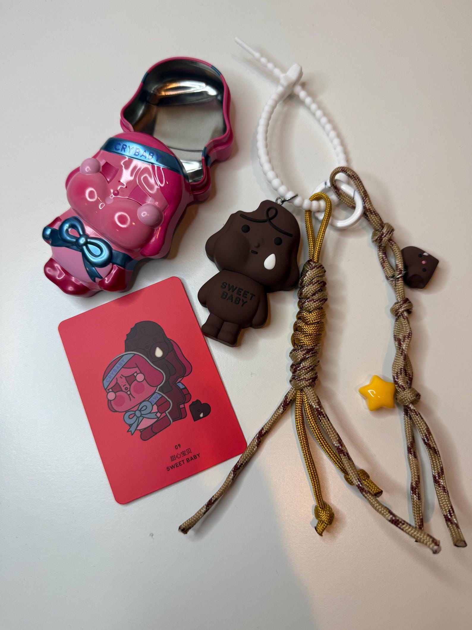 Pop Mart Crybaby Crying for Love Series Sweet Baby Handmade Bag Charm ...