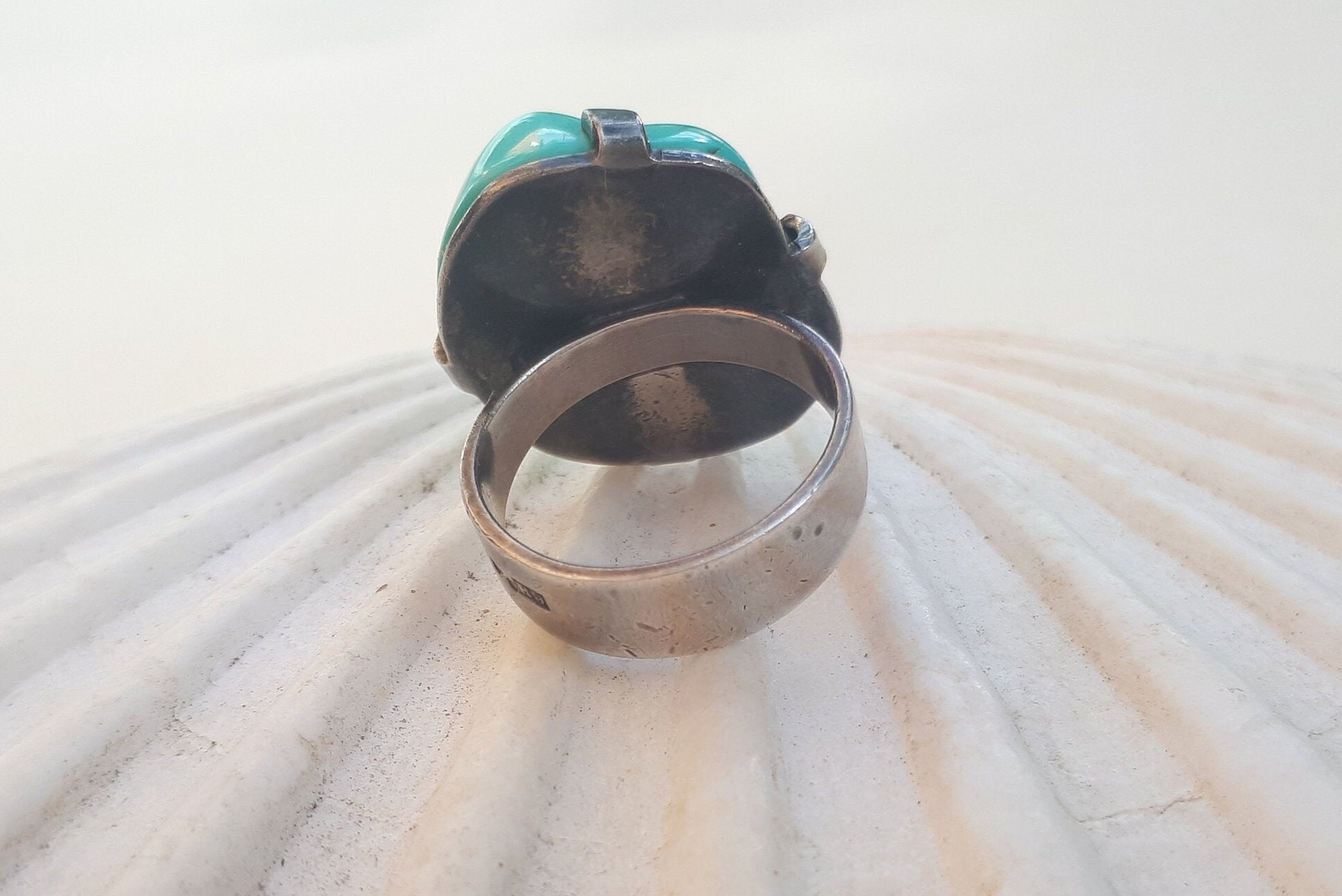 Modernist Danish Turquoise Statement Ring - Etsy
