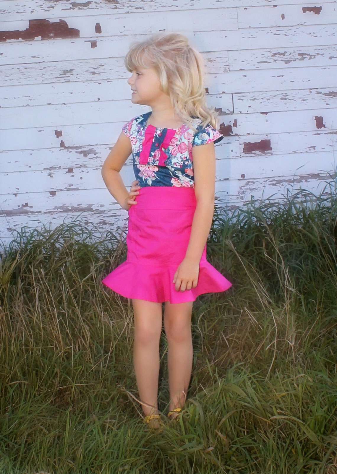 Penny's Pencil & Flounce Skirt . PDF Sewing Pattern for - Etsy