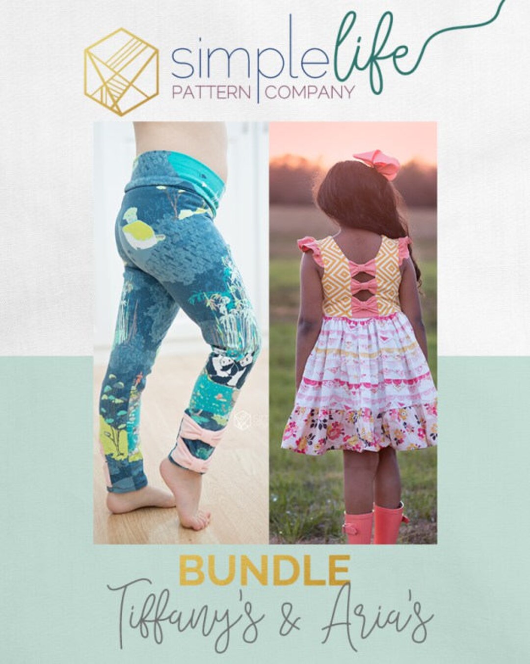 BUNDLE: Aria's and Tiffany's. PDF Downloadable Sewing Patterns for ...