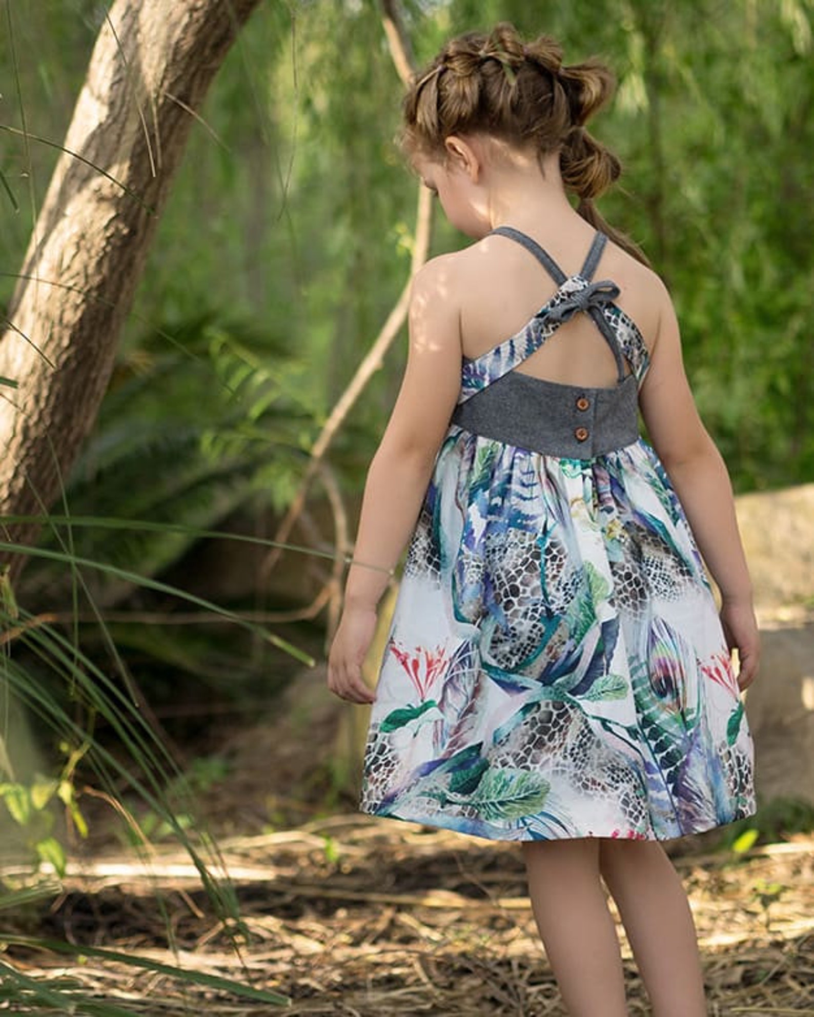 Callie's Tie Back Top & Dress. Downloadable PDF Sewing Pattern for ...