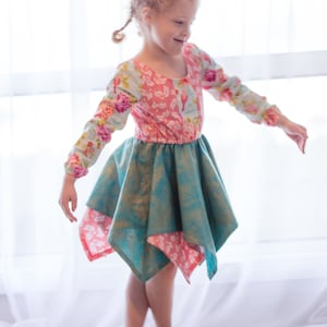 Harriet's Handkerchief Tunic & Dress for Girls Toddlers Sizes 2t-12 ...