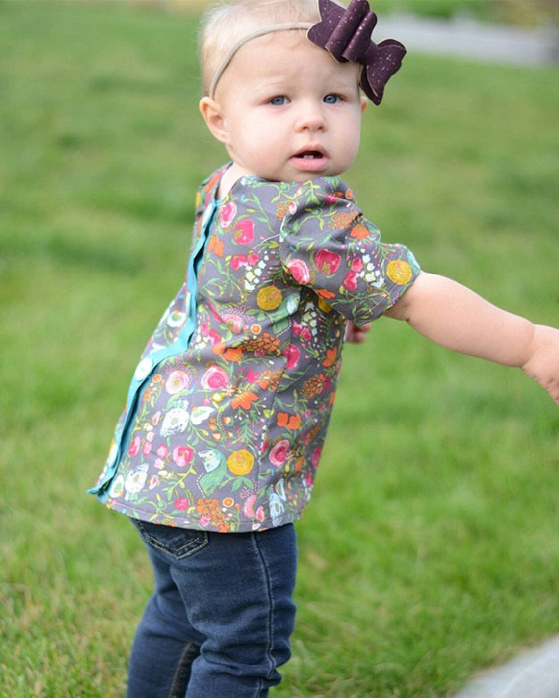 Baby Helena's Button Back Top & Dress PDF Sewing Pattern for Baby Sizes ...