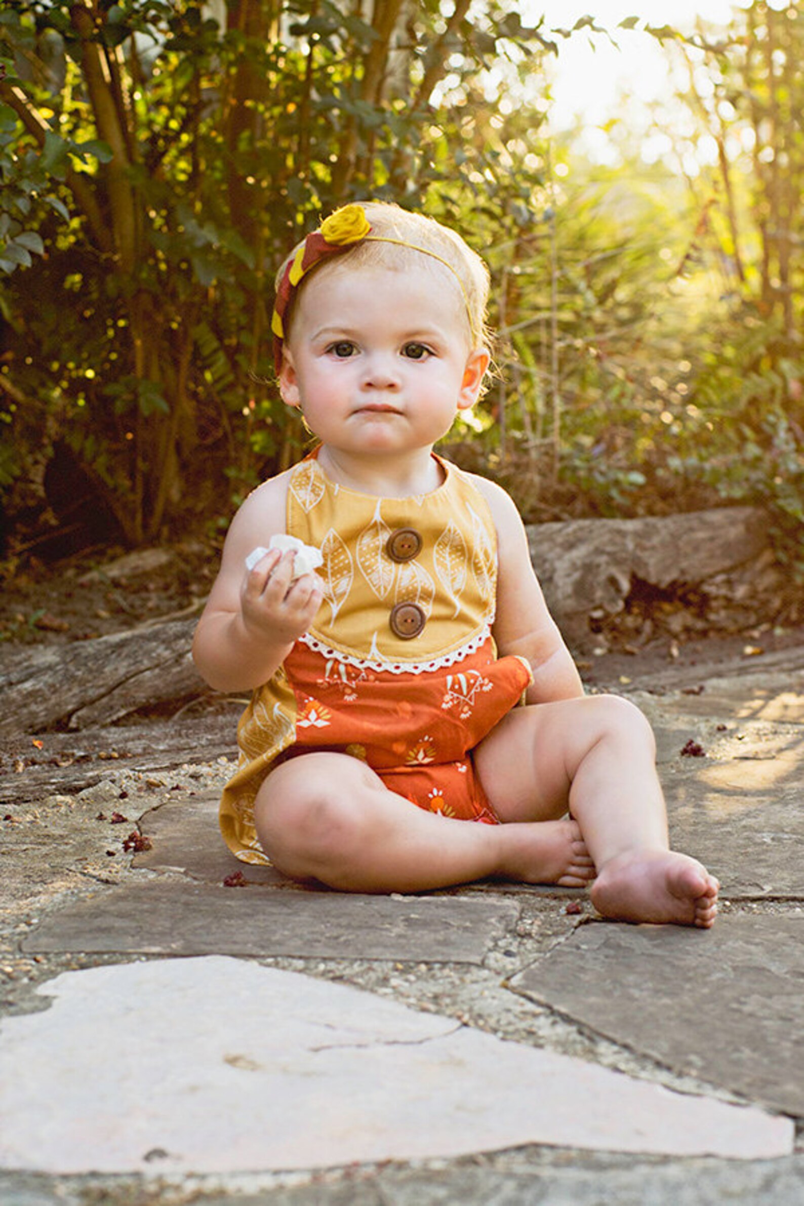Baby Reagan's Bib Boho Romper . PDF Sewing Patterns for Baby Sizes NB ...