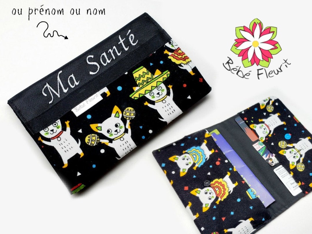 Protège Carnet De Santé Personnalisé Immunization Booklet Health Cover ...