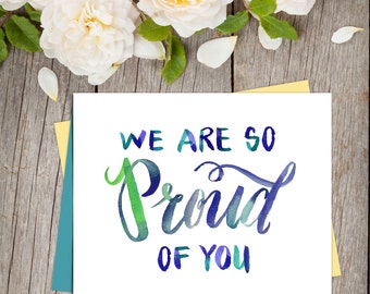 We are proud of you | Etsy