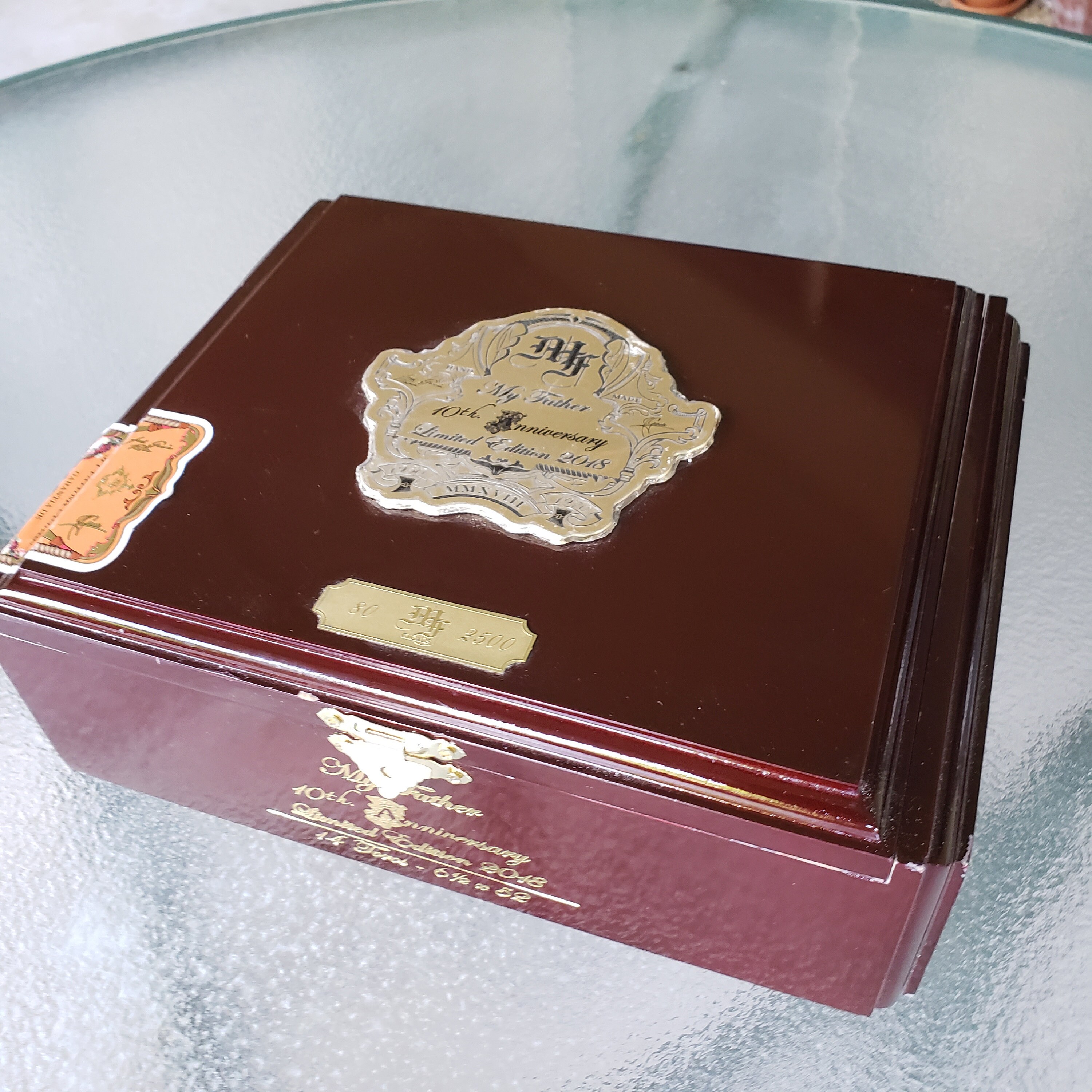 Wooden Cigar Box My Father Limited Edition Anniversary Series, Solid ...