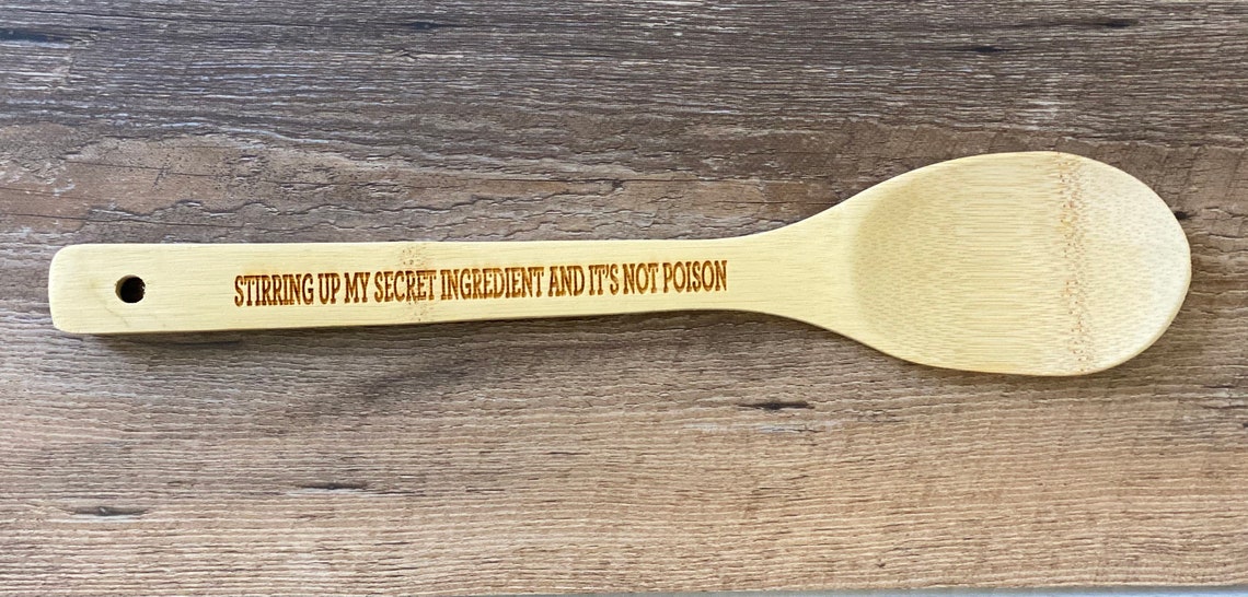 Laser Engraved Custom Wooden Spoons Personalized Engraved - Etsy