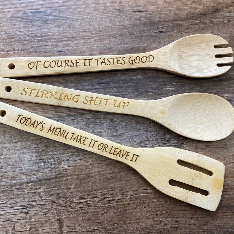 Bamboo Spoons - Etsy