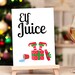 Printable Christmas Bar Sign, Elf Juice, Holiday Party Decor (digital ...
