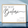 The Night Before Sign Rehearsal Dinner Editable Template Custom ...