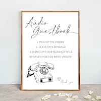 Audio Guest Book Personalized Sign - Etsy