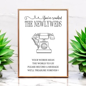 Audio Guestbook Sign, Wedding Phone Message, After the Tone (digital ...