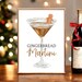 Printable Christmas Bar Sign, Gingerbread Martini, Christmas Table ...