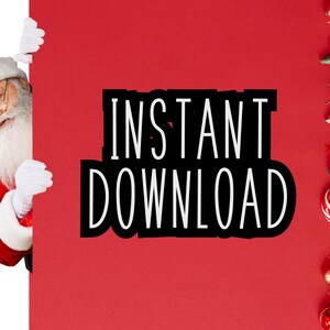 Santas Drink Station Sign, Printable Christmas Bar Decorations (digital ...