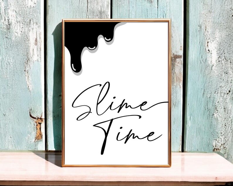 Printable Slime Station Sign: Kids Party Activity Decor (digital ...