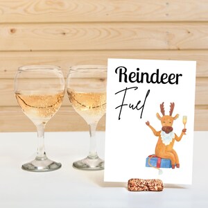 Printable Christmas Party Drink Sign, Reindeer Sign, Christmas Party ...