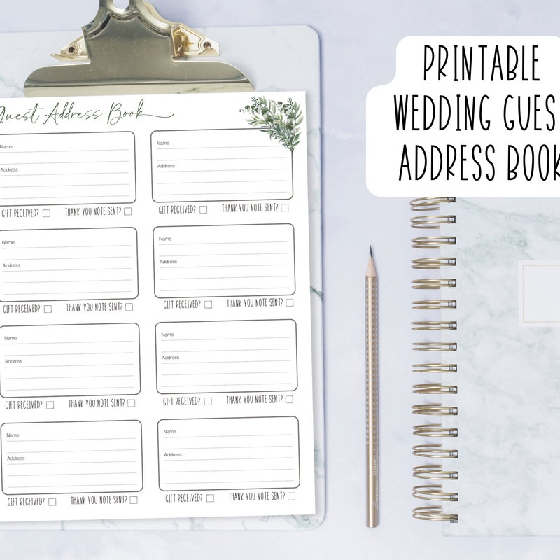Address Guest Book - Etsy