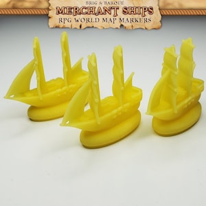 White Brig & Barc RPG World Map Markers for Dungeons N Dragons Trackers ...