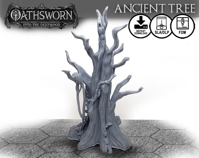 STL: Oathsworn Ancient Tree Digital Download Scenery Meeple Upgrade ...