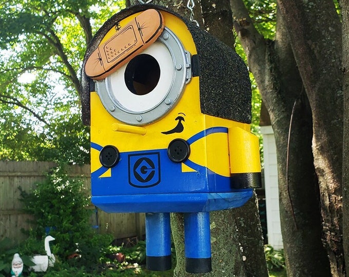 Bob the Minion Birdhouse the Minions Large Bird House, Outdoor Custom ...