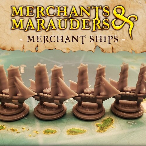 Merchants & Marauders Upgraded Merchant Ship Board Game Tokens | Etsy