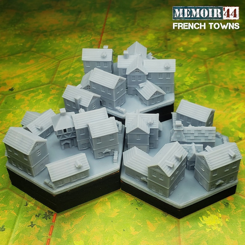 World War 2 European Towns | Set of 3 15mm, 1/72, 6mm, French World War ...