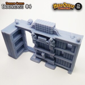 25mm Bookcase #4 Hidden Secrets Heroquest Compatible Scenery ...