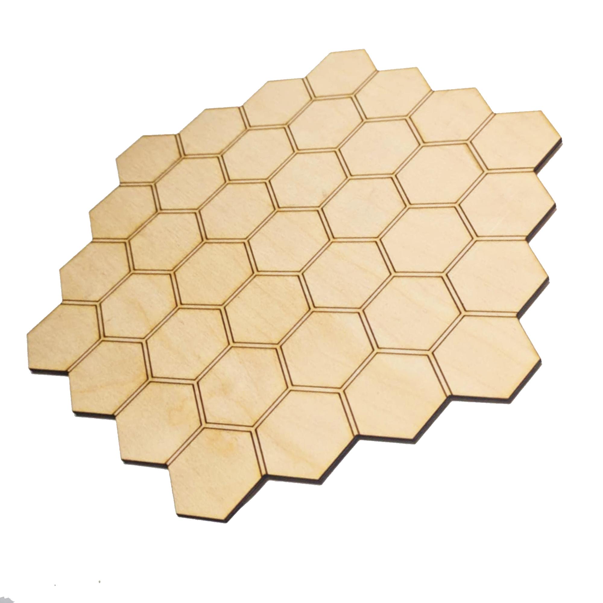 Custom 37 Tile 41mm Birch HEX Map