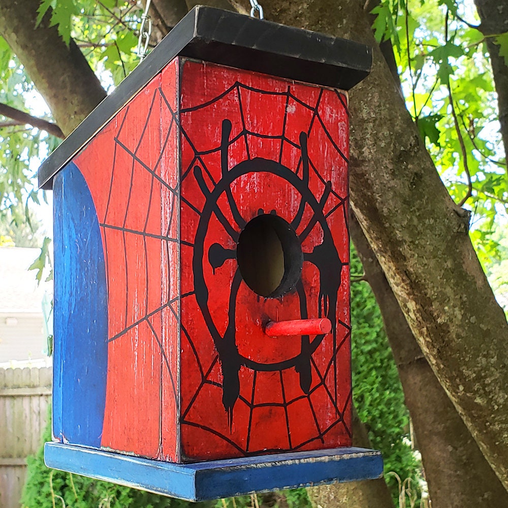 The Spidey House: Spiderman Birdhouse