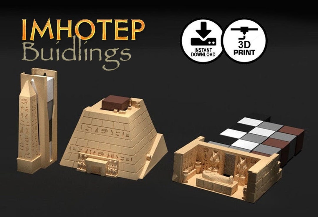 Imhotep Standard Edition Buildings 3d Printer Digital Download Temple ...