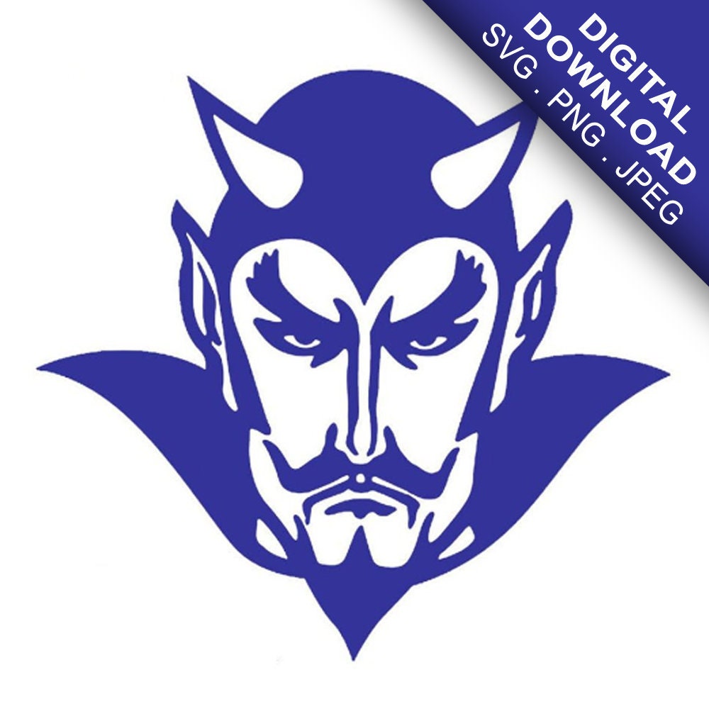 Blue Devil Clip Art Duke Blue Devils Logo, Duke Blue Devils Svg, Duke