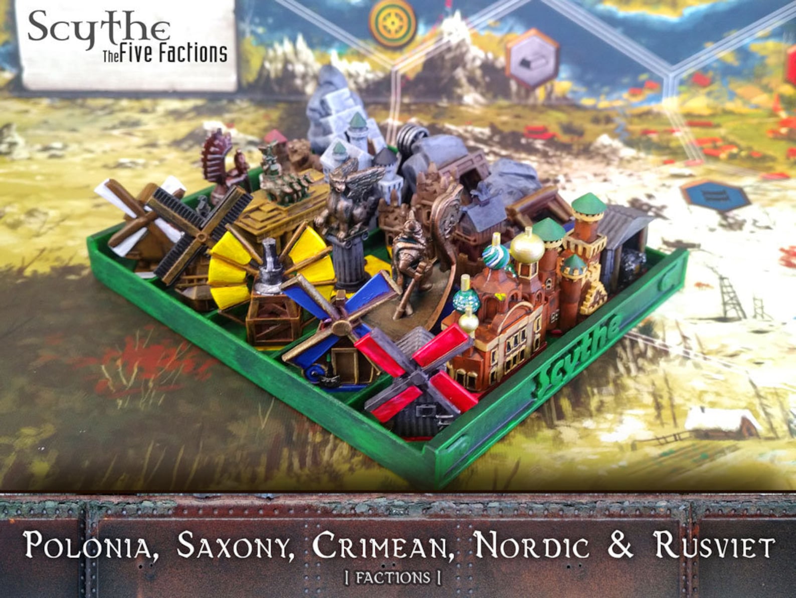 Scythe Faction Buildings Custom Meeples: Nordic Crimean - Etsy Canada