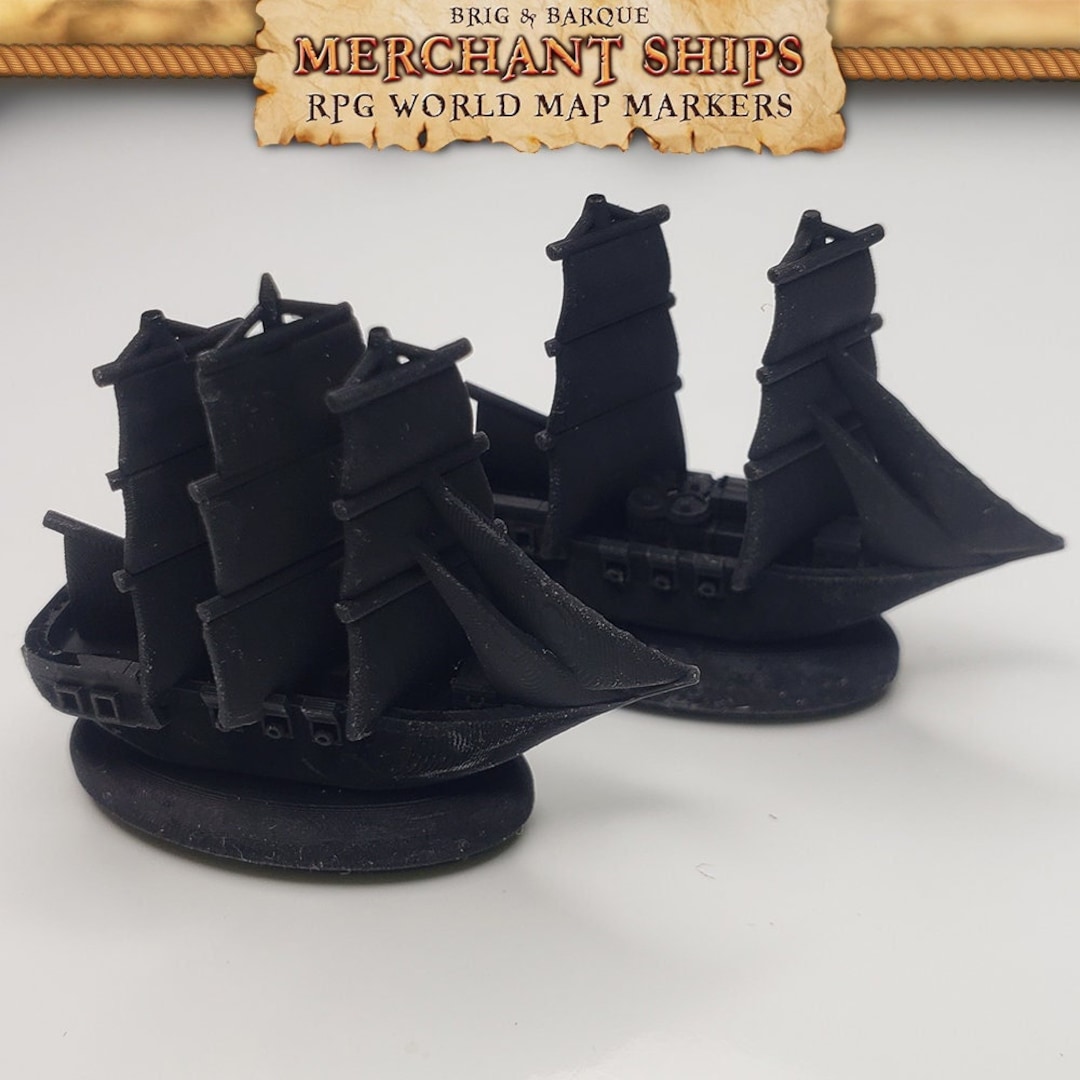 Black Brig & Barc RPG World Map Markers for Dungeons N Dragons Trackers ...