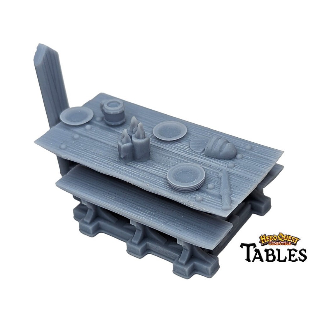 25mm Guards Feasting Table Heroquest Compatible Terrain Miniature ...