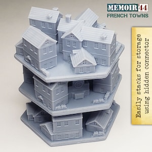 World War 2 European Towns | Set of 3 15mm, 1/72, 6mm, French World War ...