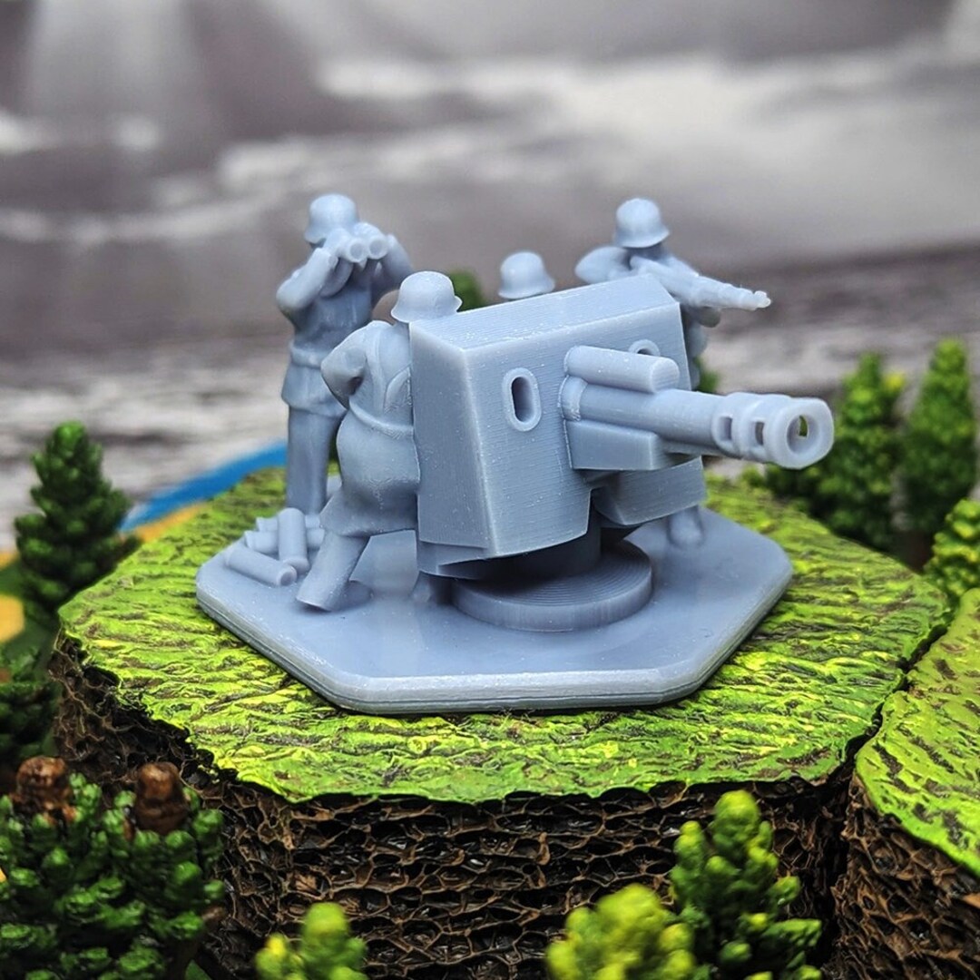 German 105mm Lefh 18 Fixed Gun & Crew Model 5pcs Artillery | 15mm, 1/72 ...