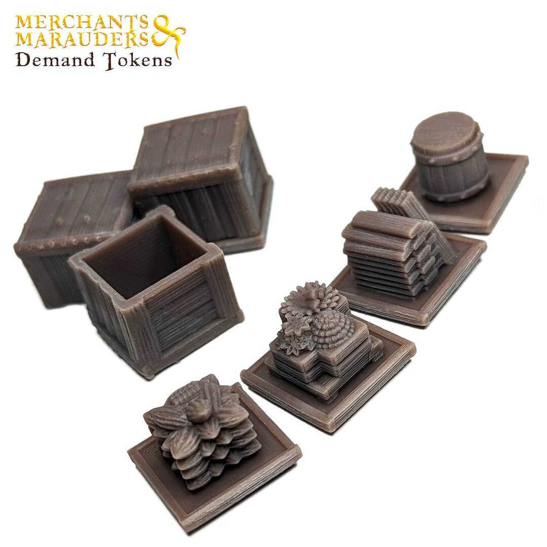 Merchants & Marauders Demand Tokens 32pcs Upgrade | Custom Meeple ...