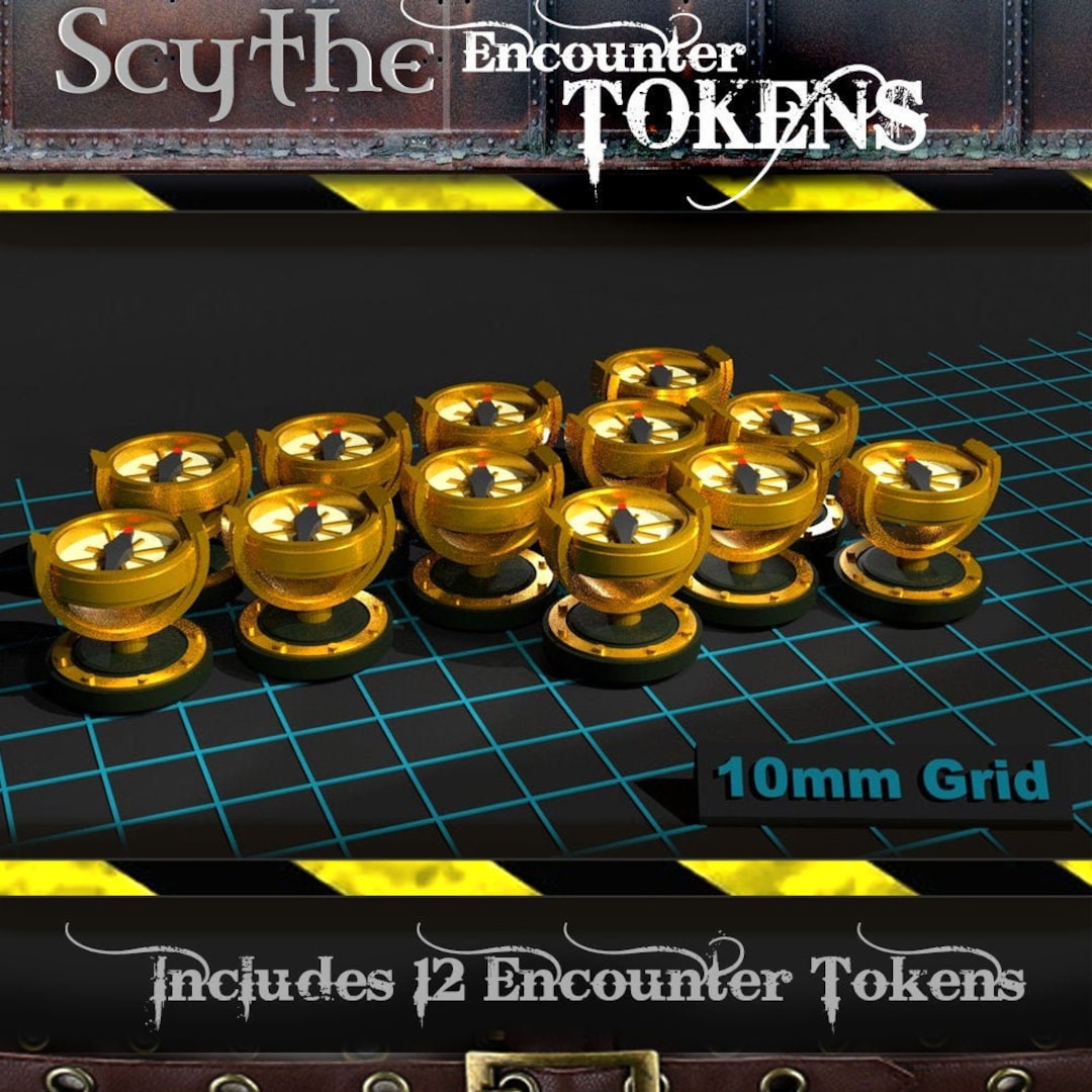 Scythe Encounter Tokens | Board Game Upgrades, 3D Printed Ready to Play ...