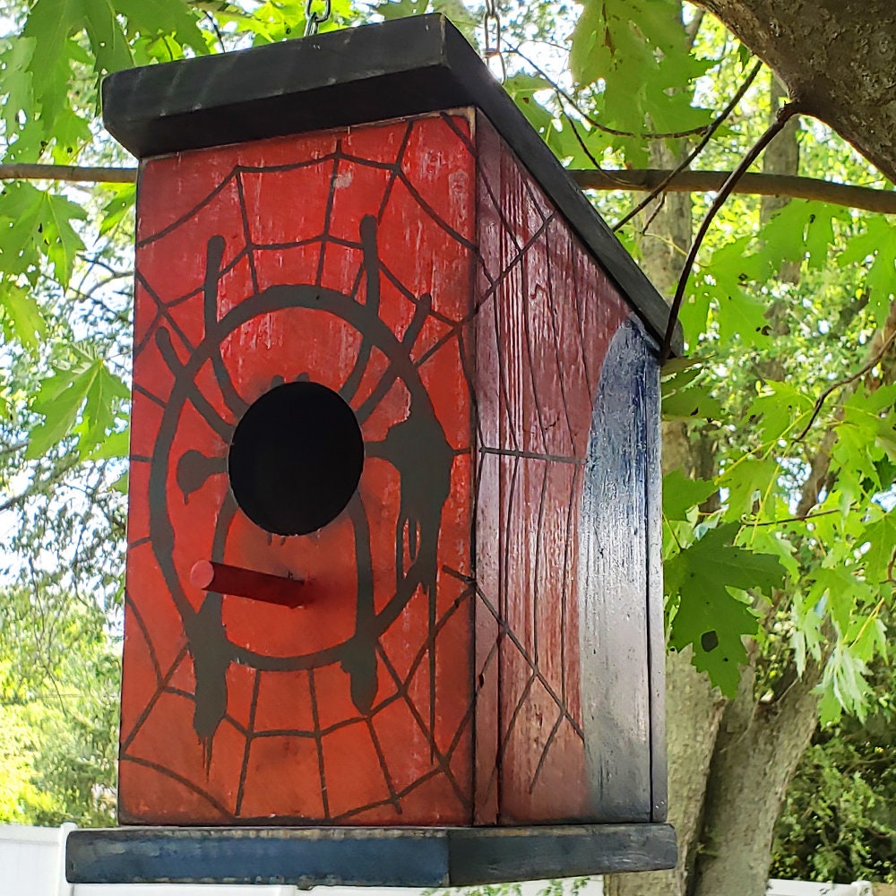 The Spidey House: Spiderman Birdhouse