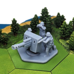 German 105mm Lefh 18 Fixed Gun & Crew Model 5pcs Artillery | 15mm, 1/72 ...