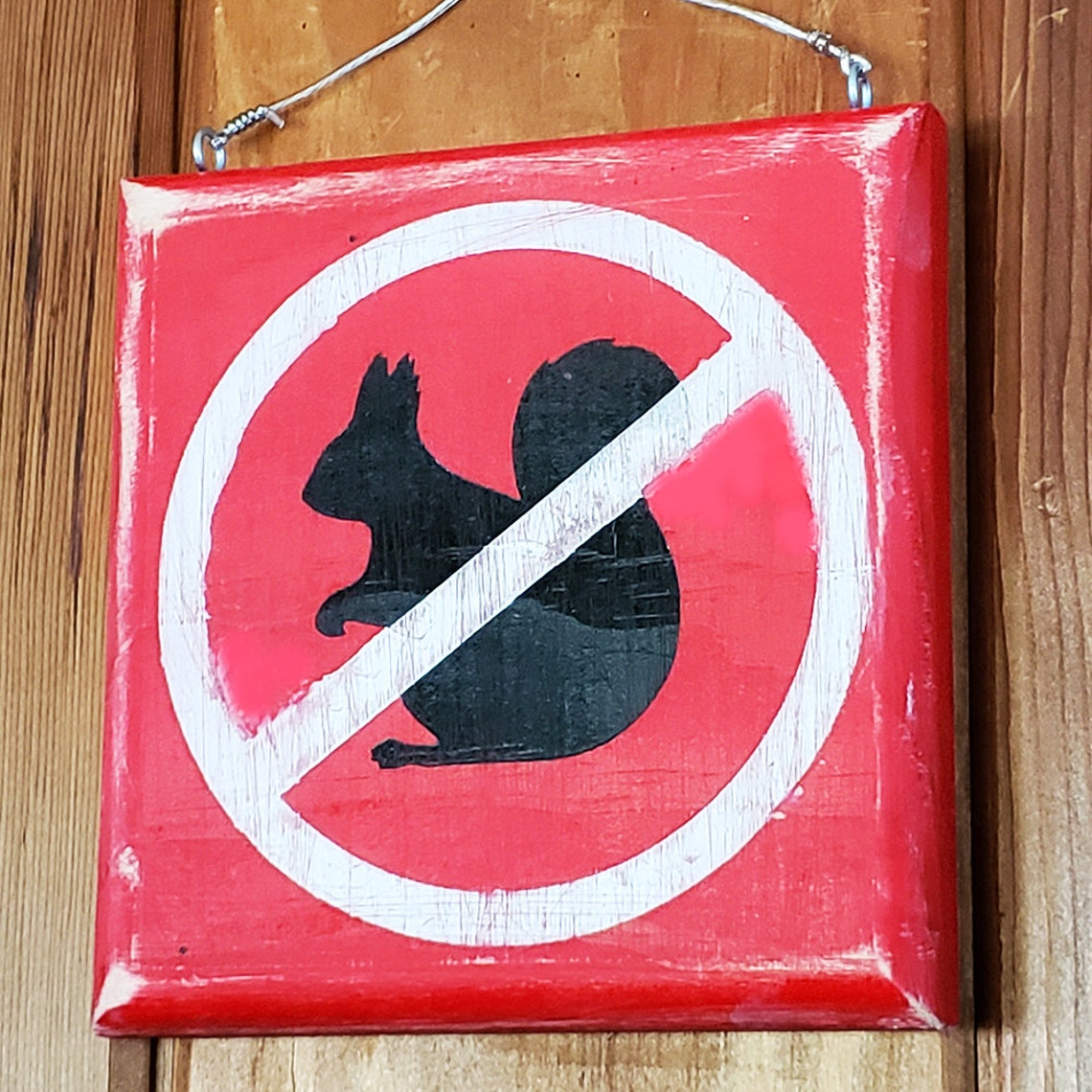 No Squirrels Allowed No Entry Garden Sign Weathered Yard - Etsy